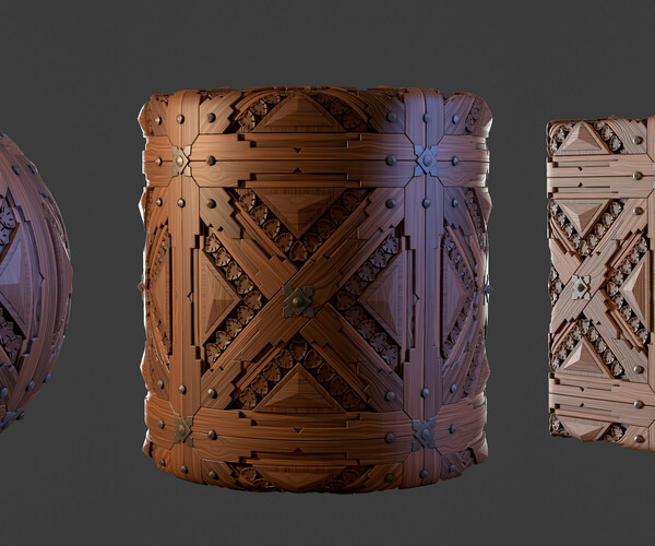 ArtStation - Stylized Wood Pattern - Substance Designer | Game Assets