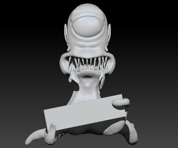 ArtStation - KANG - KODOS THE SIMPSONS 3D ART MODEL | Resources