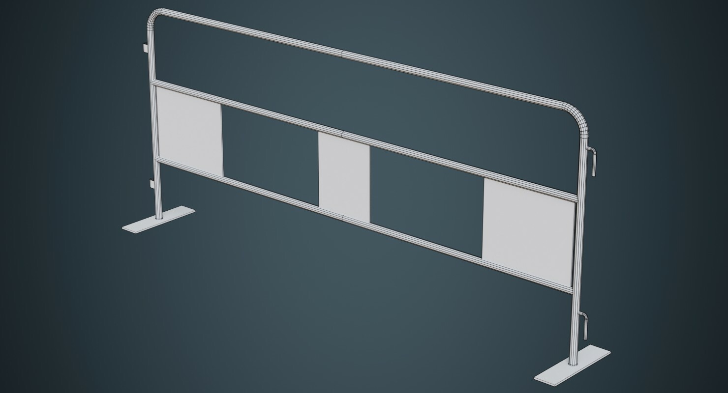 ArtStation - Crowd Barrier 4B | Game Assets