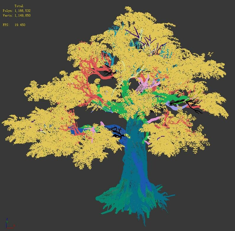 ArtStation - Trees - Huanglongshan trees | Game Assets