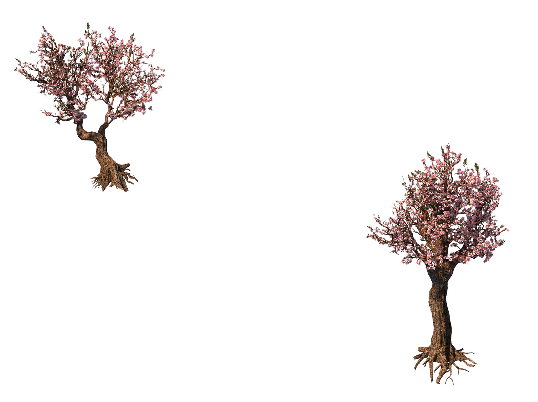 ArtStation - Tree - wonderful fantasy - peach tree 01 | Game Assets
