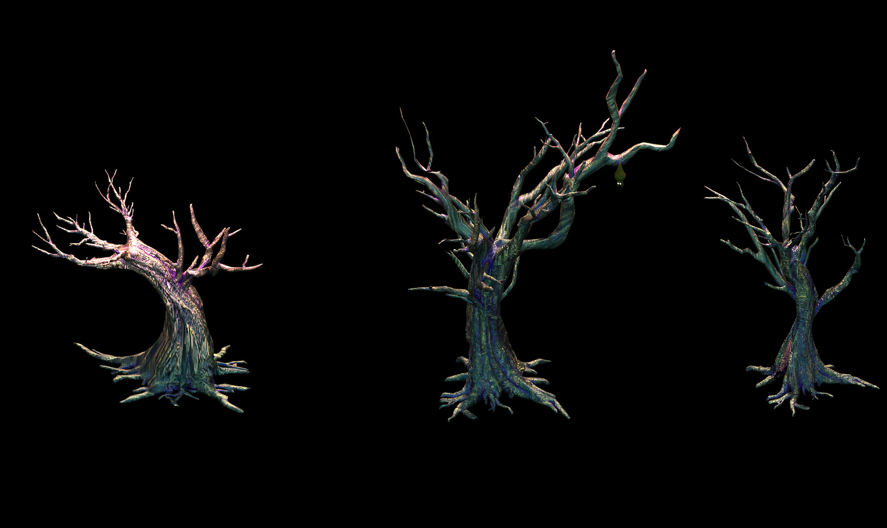 ArtStation - Dark forest - dead tree 01 | Game Assets