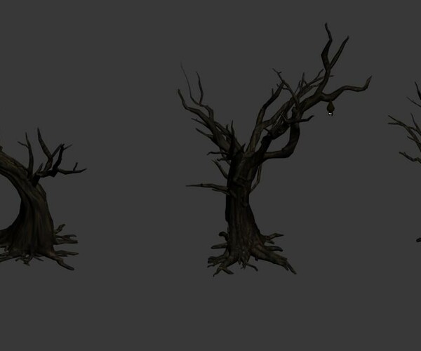 ArtStation - Dark forest - dead tree 01 | Game Assets