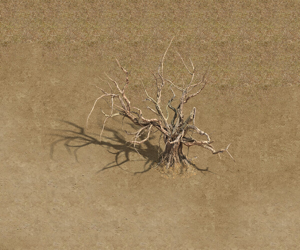 ArtStation - Barracks - desert Dead tree 02 | Game Assets
