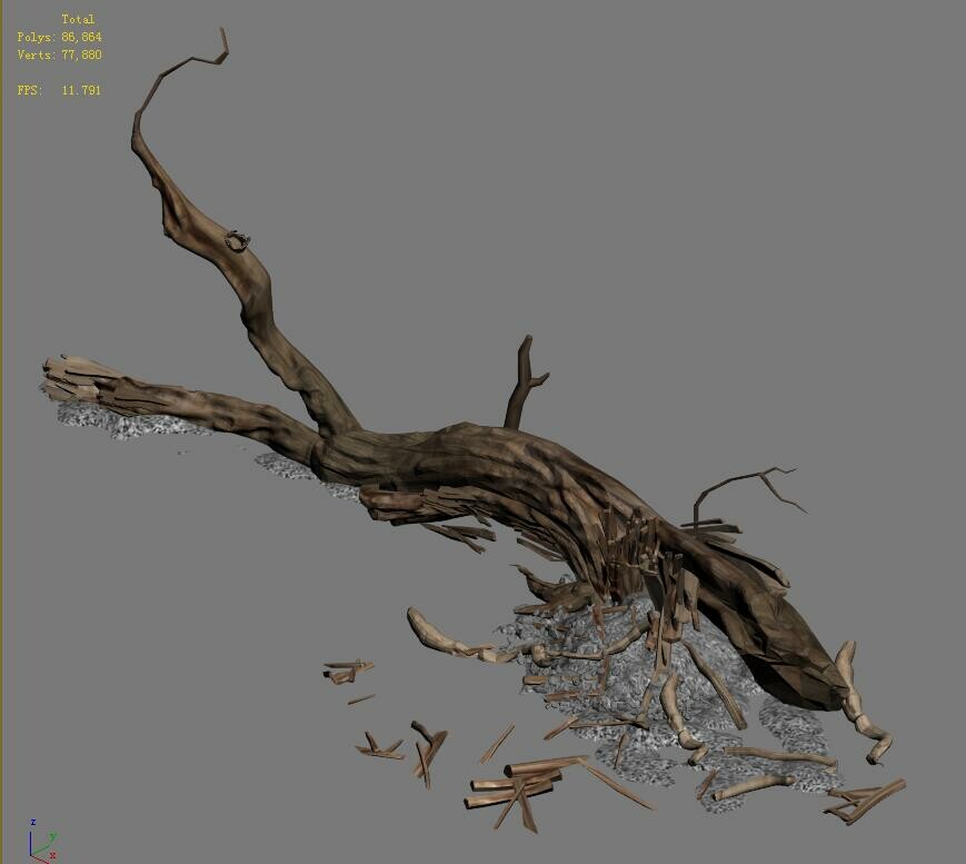 ArtStation - Barracks - desert Dead tree 03 | Game Assets