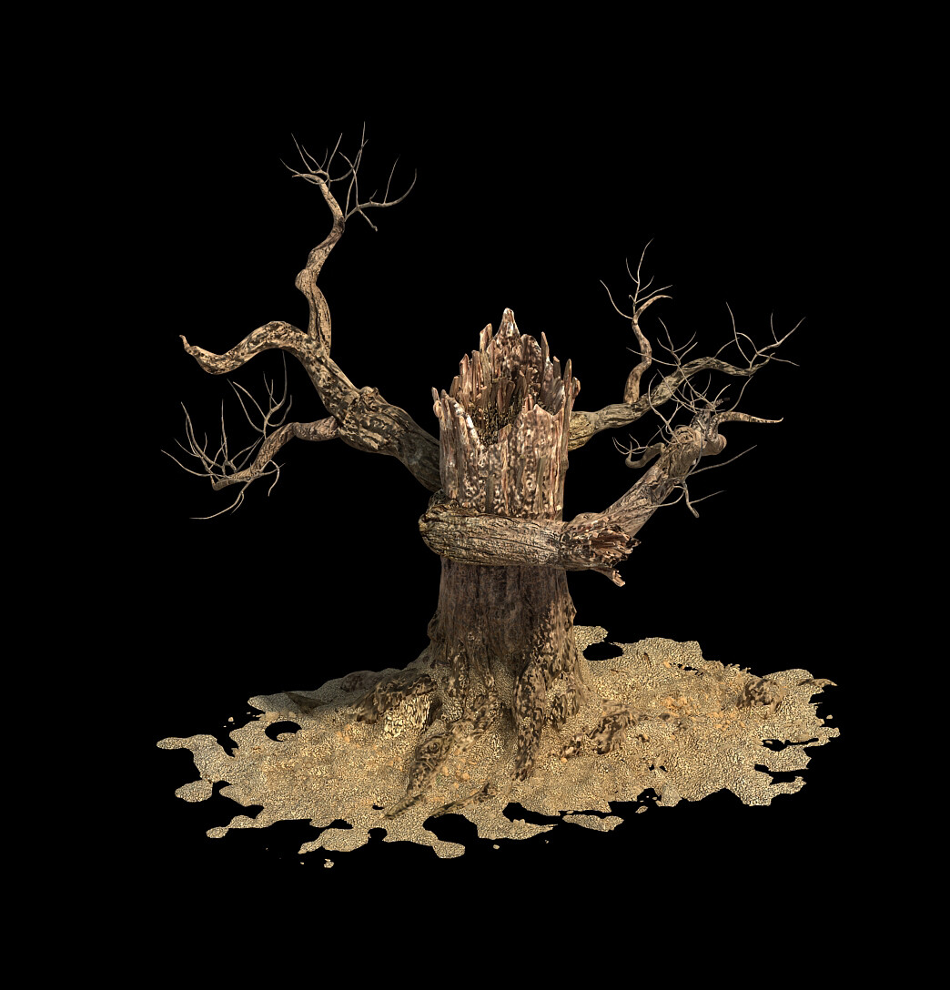 ArtStation - Barracks - desert Dead tree 06 | Game Assets