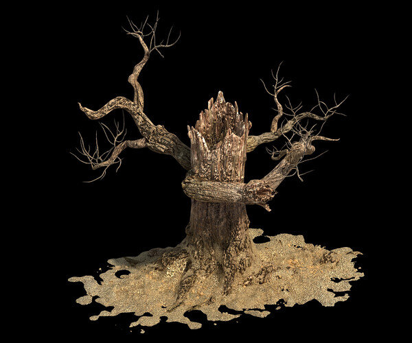 ArtStation - Barracks - desert Dead tree 06 | Game Assets