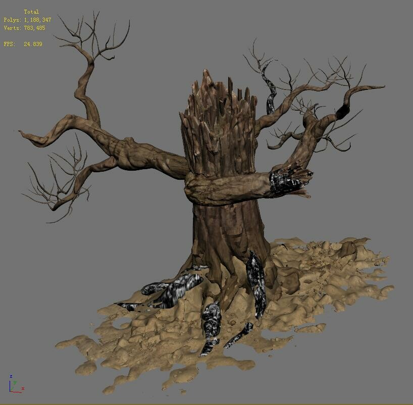 ArtStation - Barracks - desert Dead tree 06 | Game Assets