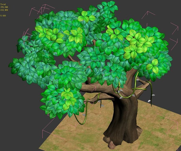 ArtStation - Cartoon Forest - Big Trees 03 | Game Assets