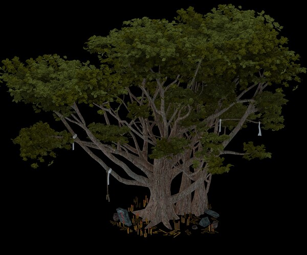 ArtStation - Maya Forest - Big Tree 043 | Game Assets