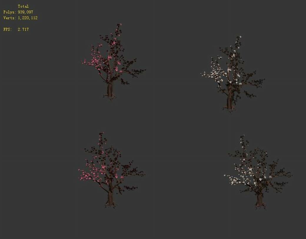 ArtStation - Daughter village - plum tree | Game Assets