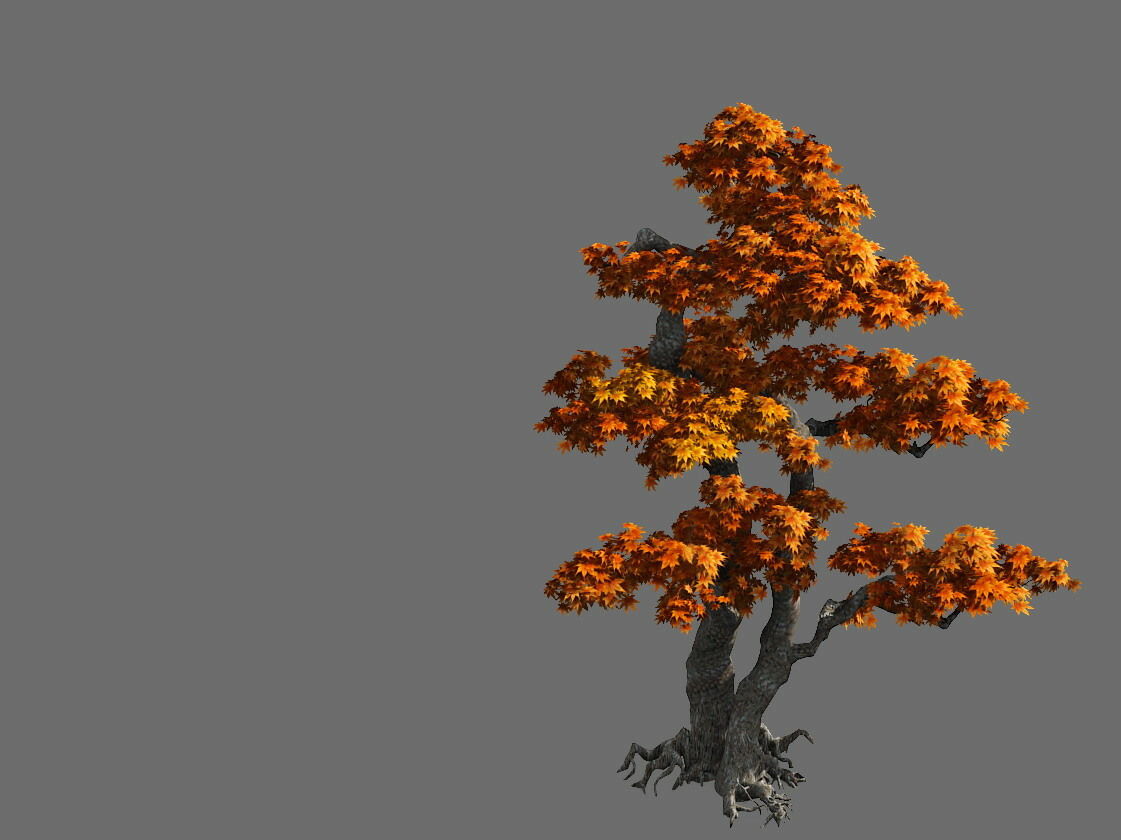 ArtStation - Game Model - Forest - Maple 4 | Game Assets