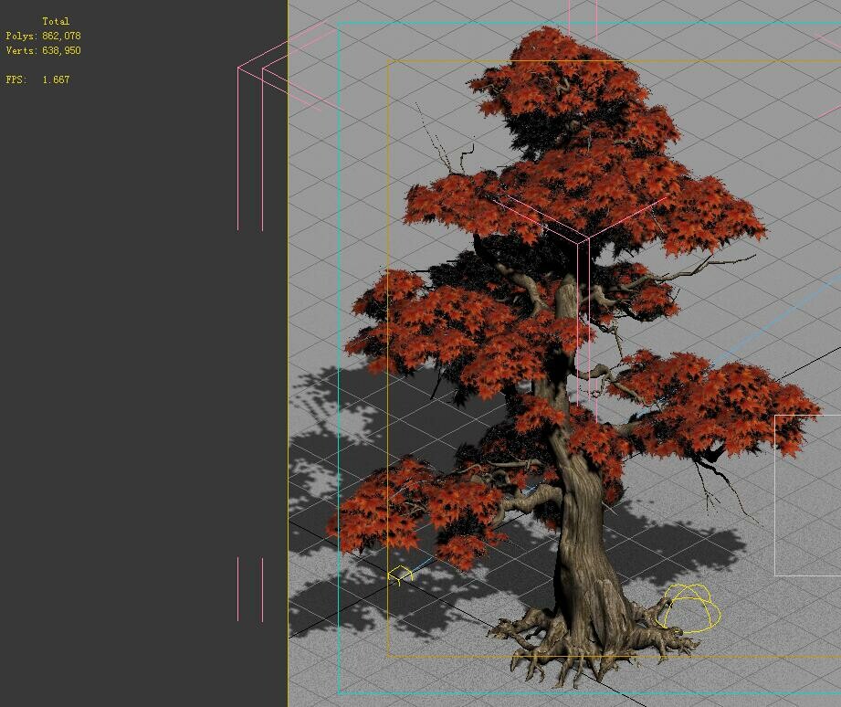 ArtStation - Game Model - Forest - Maple Tree 9 | Game Assets