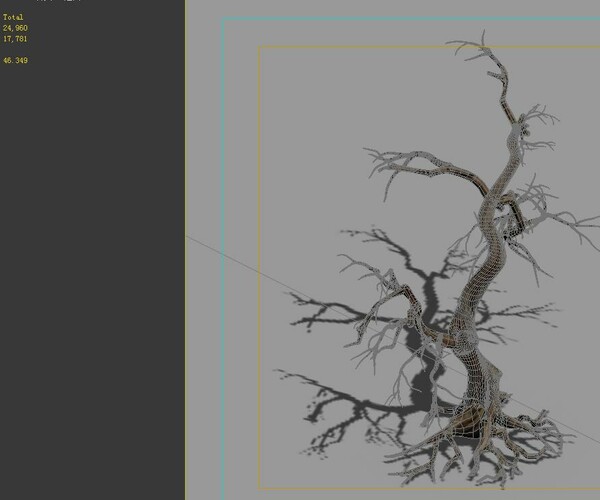 ArtStation - Game Model - Forest - Dead Tree 01 | Game Assets