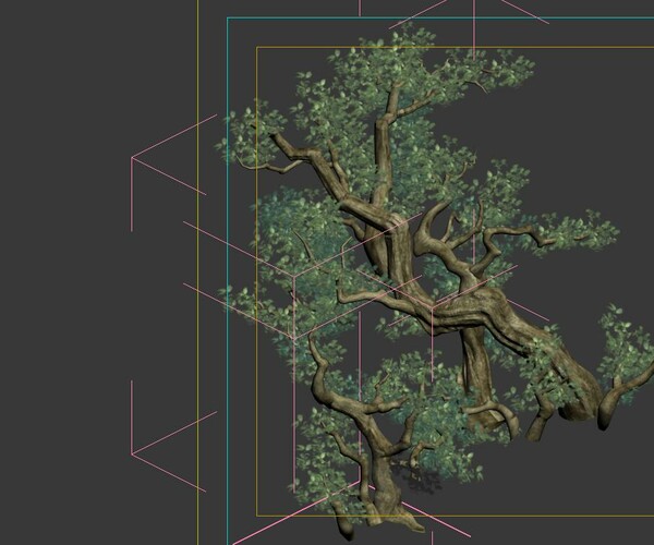 ArtStation - Game Model - Forest - Tree 02 | Game Assets