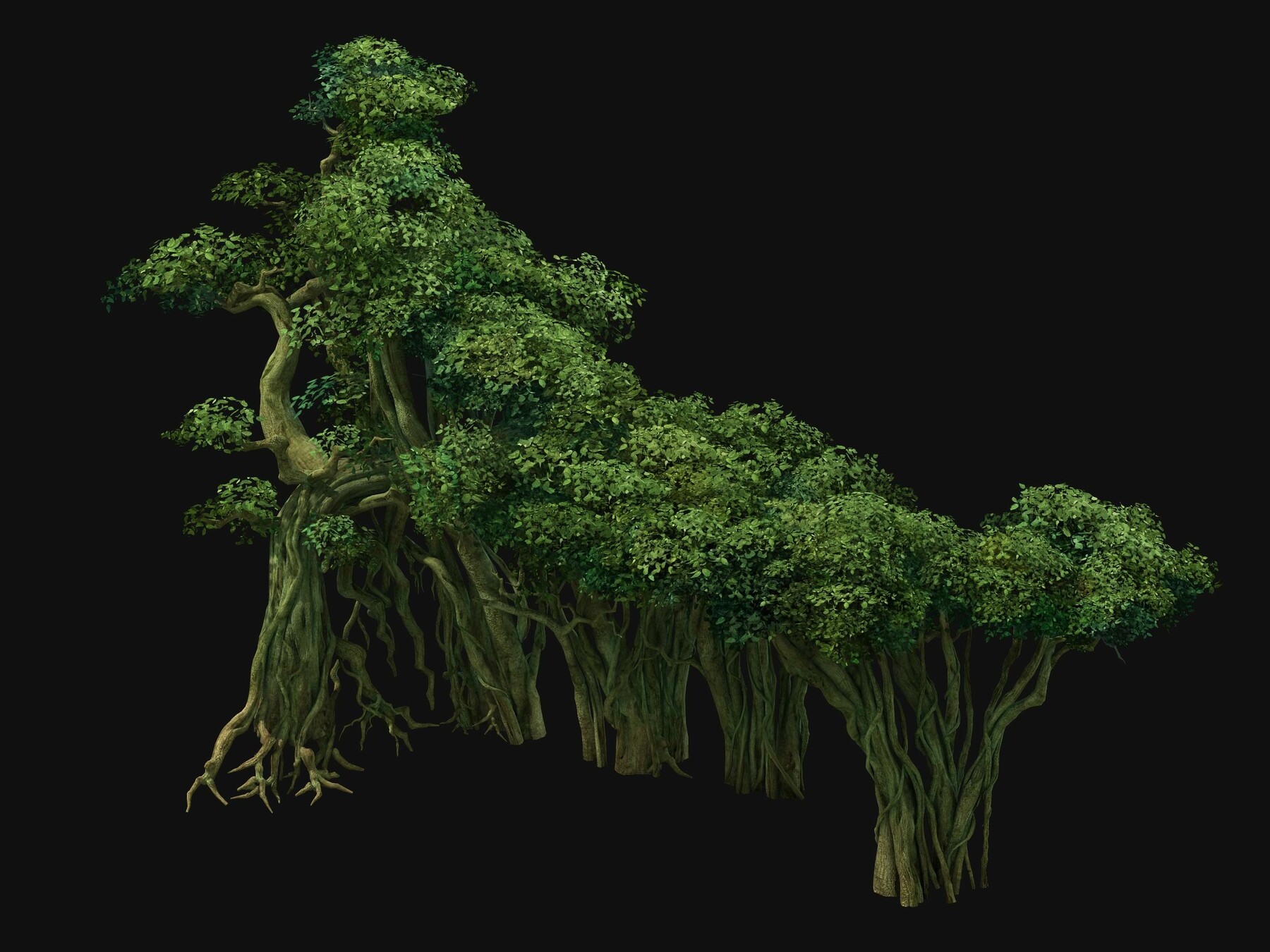 ArtStation - Game Model - Forest - Tree 10 | Game Assets