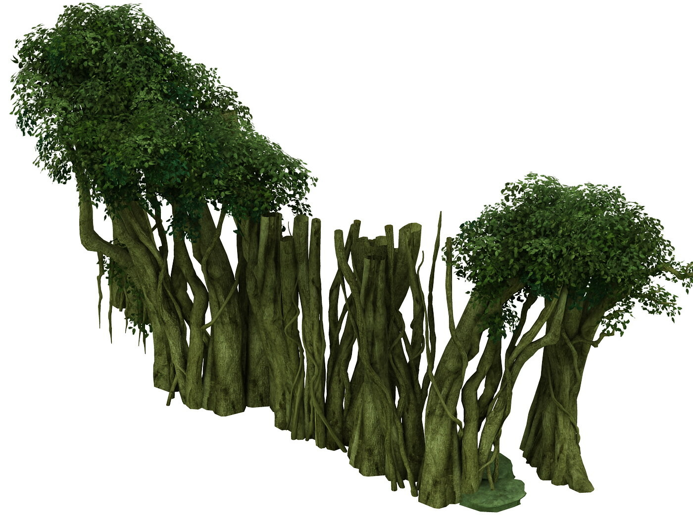 ArtStation - Game Model - Forest - Tree 14 | Game Assets