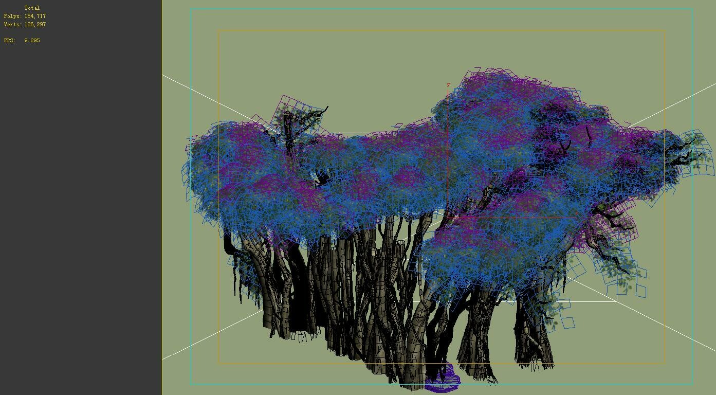 ArtStation - Game Model - Forest - Tree 14 | Game Assets