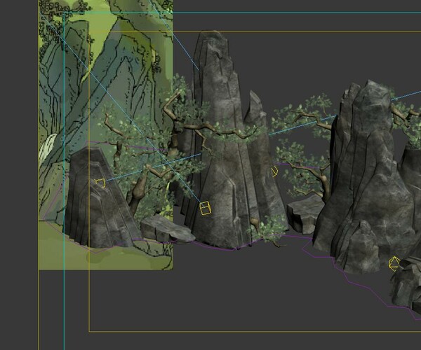 ArtStation - Game Model - Forest Model - Forest - Tree - Stone | Game ...
