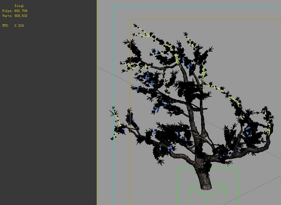 ArtStation - Game Model - Forest - Peach Tree 01 | Game Assets