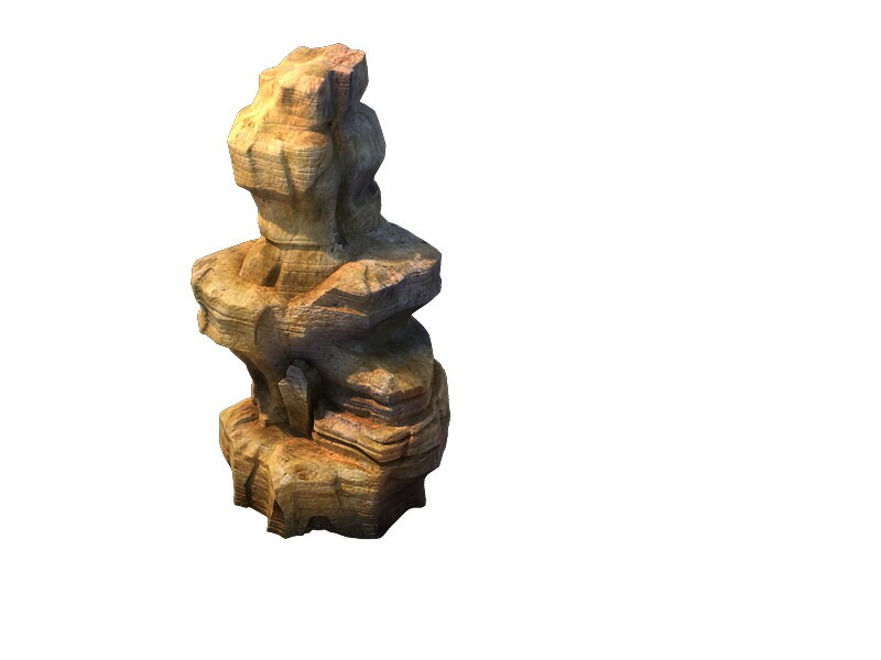 ArtStation - Game Model - Desert Gobi - Wind Stone 17 | Game Assets
