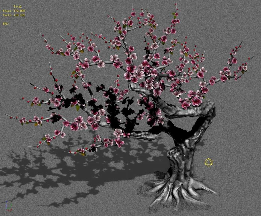 ArtStation - Peach Blossom Island - Peach Tree 01 | Game Assets