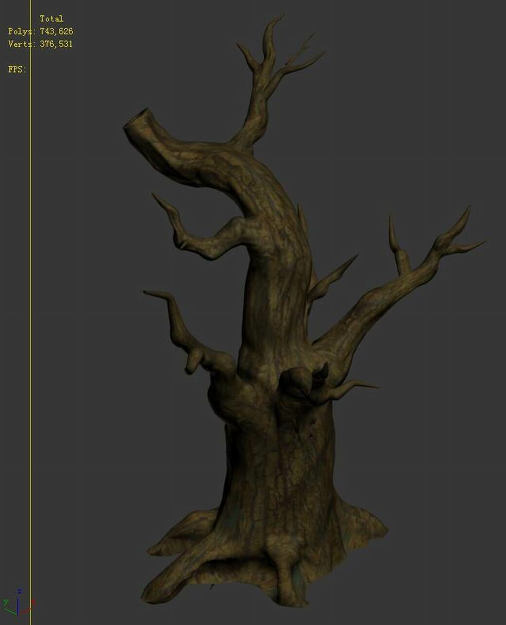 ArtStation - Fairy town - dead tree 3 | Game Assets