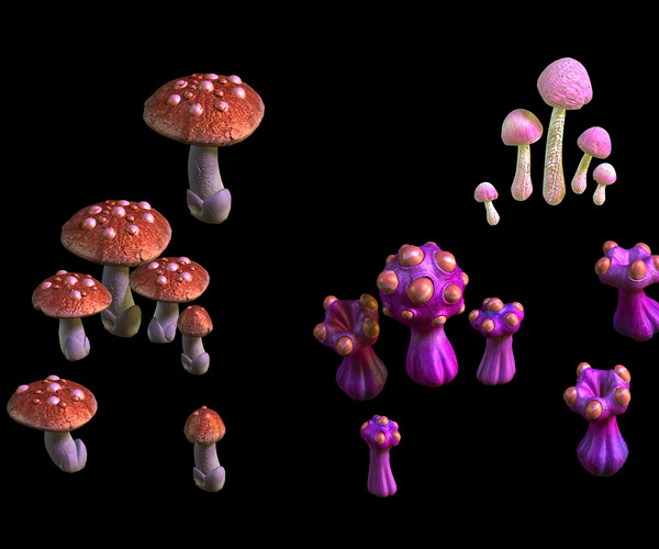 ArtStation - Game - Strange Mushroom Collection | Game Assets