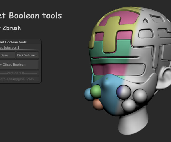 ArtStation - Offset Boolean tools plugin for Zbrush | Resources
