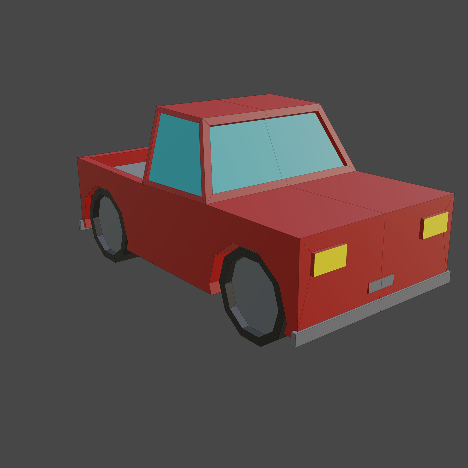 ArtStation - low-poly simple car game ready | Game Assets