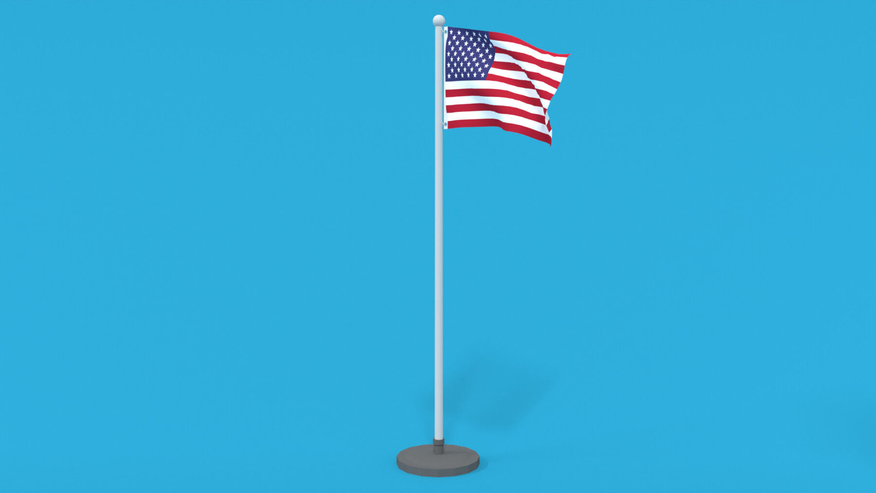 ArtStation - Low Poly Seamless Animated USA Flag | Resources
