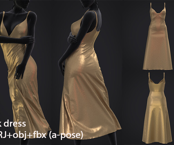 ArtStation - Silk digital dress | Resources