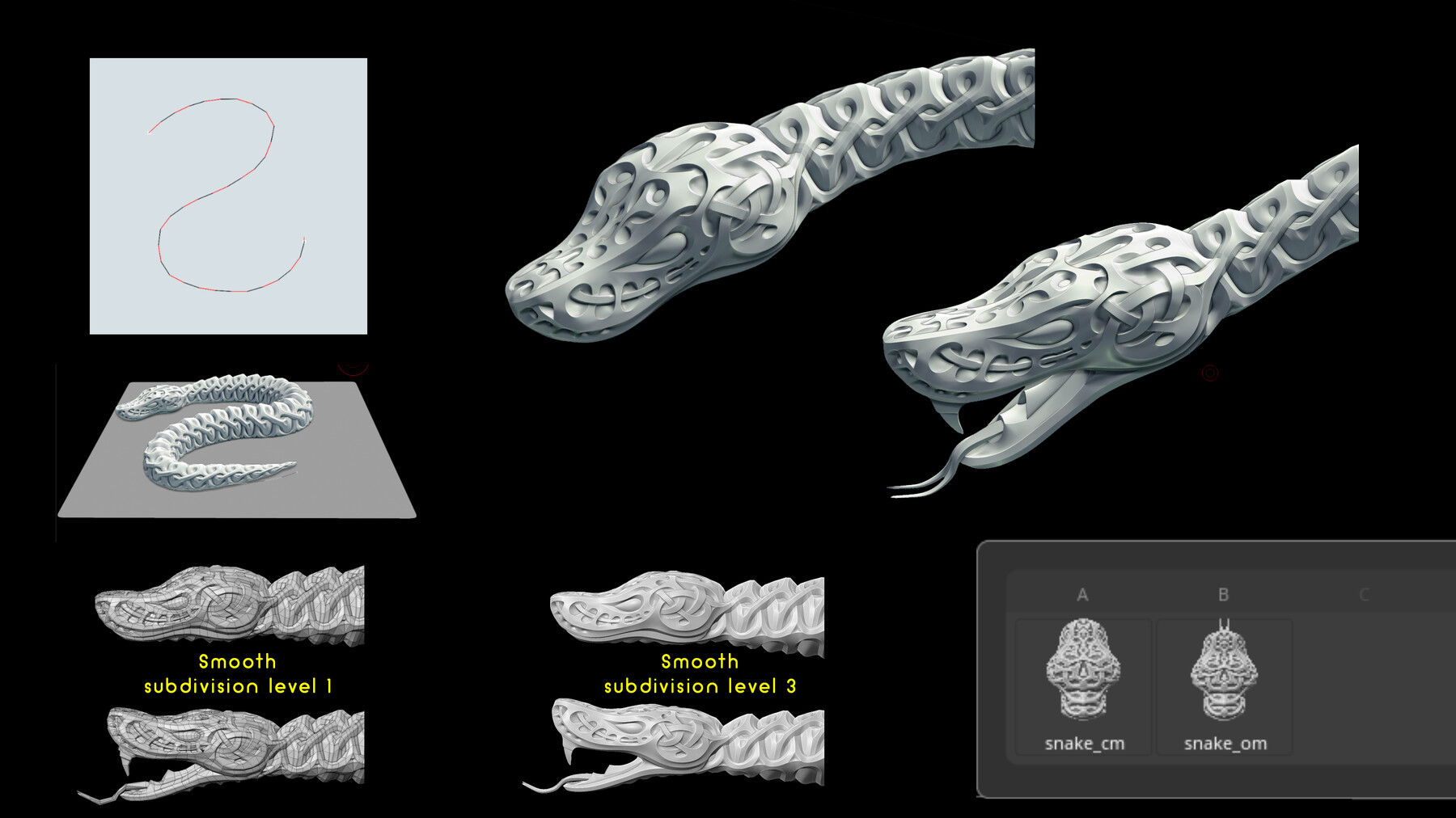 ArtStation - IMM Brush «Snake» V3 for Zbrush | Brushes