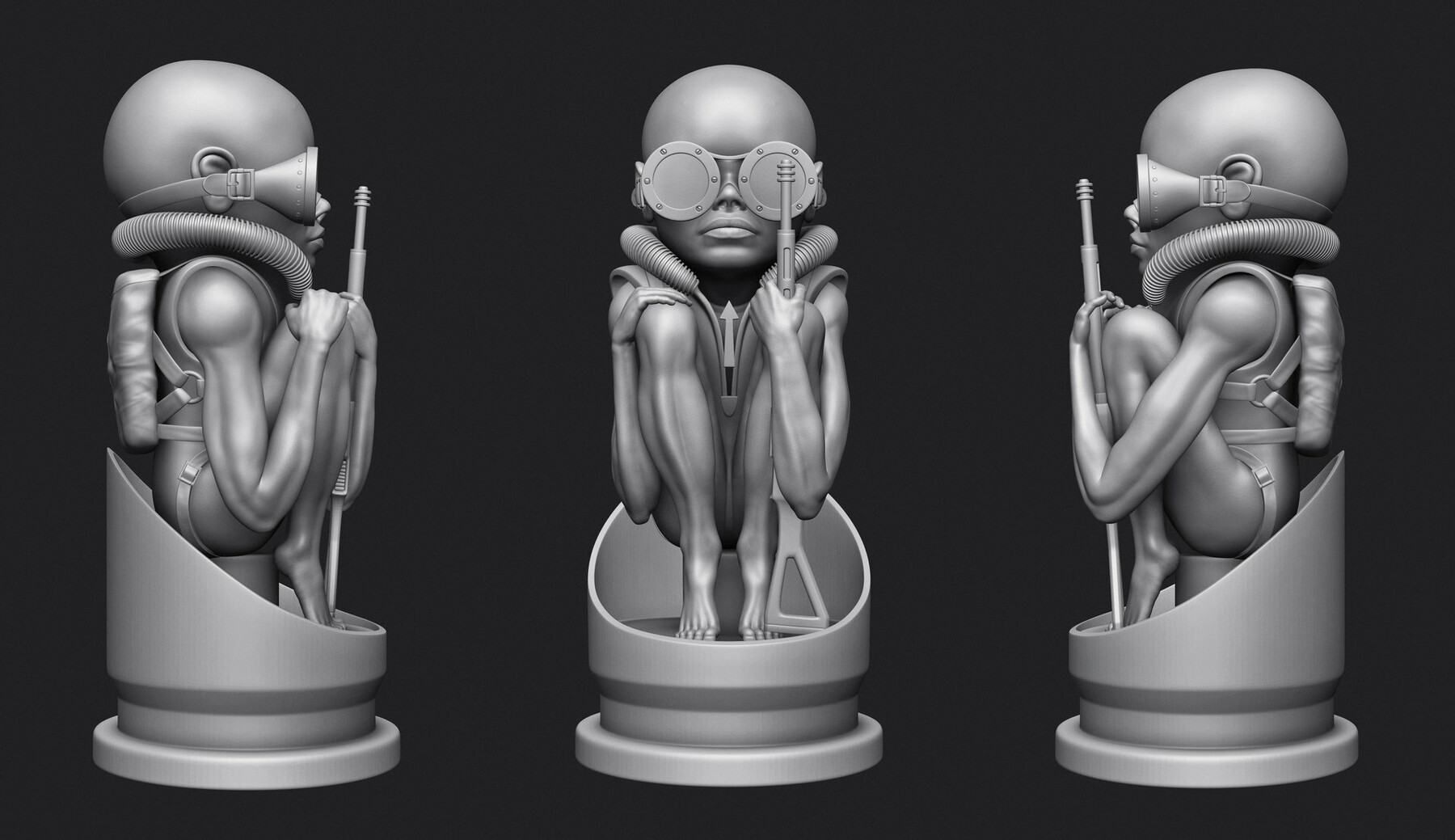 ArtStation - Baby Bullet (Giger and Alien Tribute) 3d print | Resources