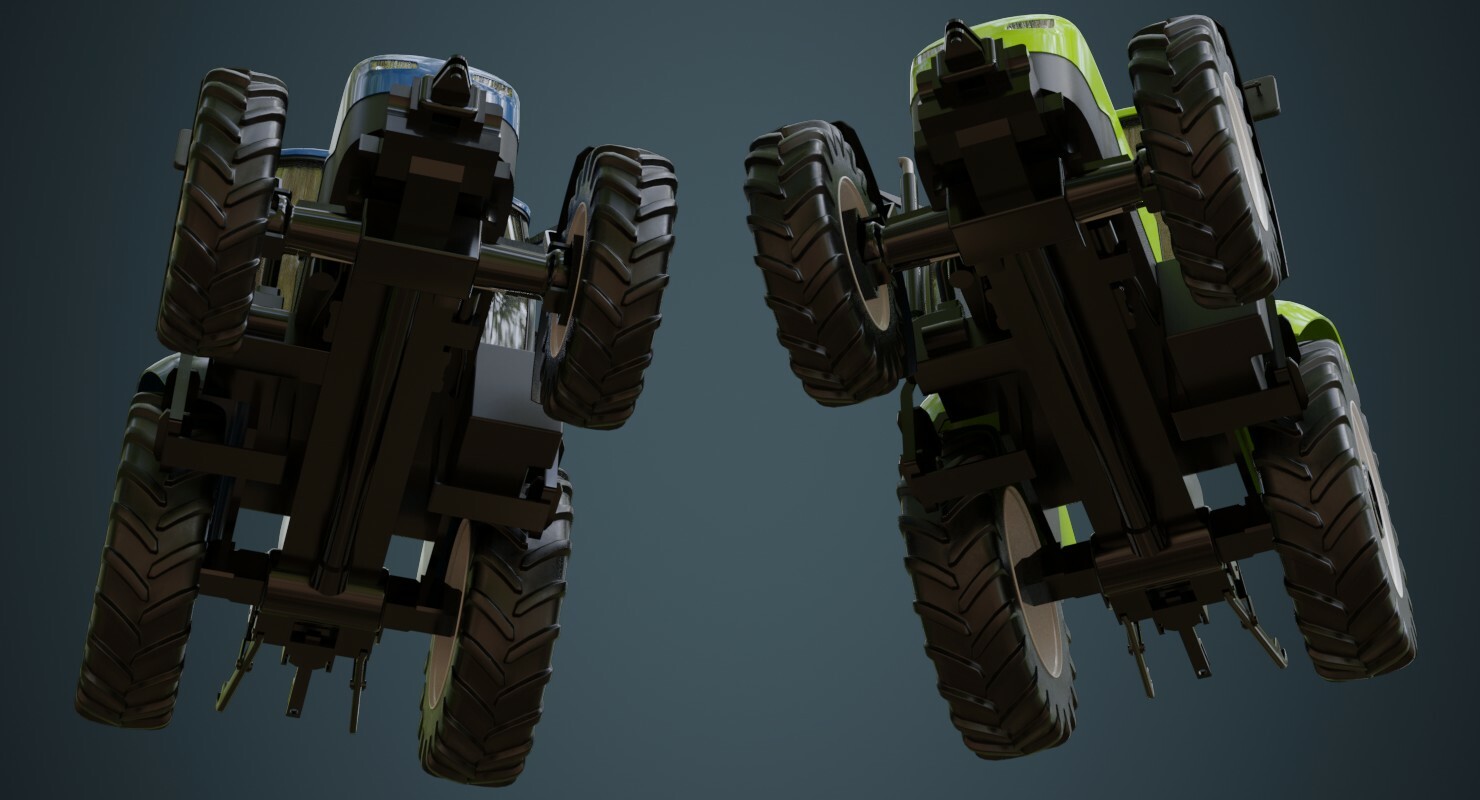 ArtStation - Tractor 1A | Game Assets