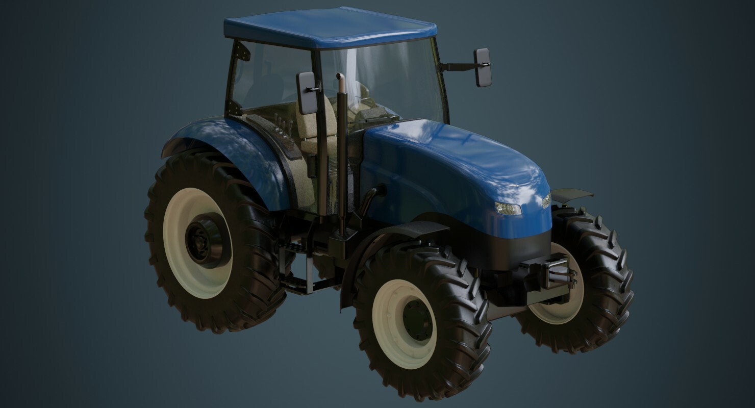 ArtStation - Tractor 1A | Game Assets