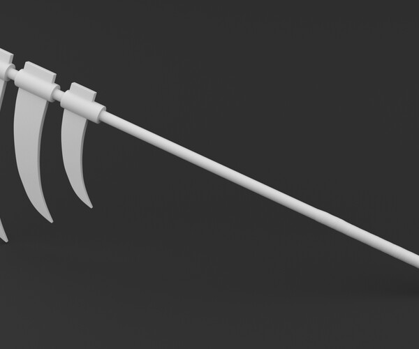 ArtStation - Triple-Bladed Scythe - Hidan Scythe from Naruto - 3D Print ...