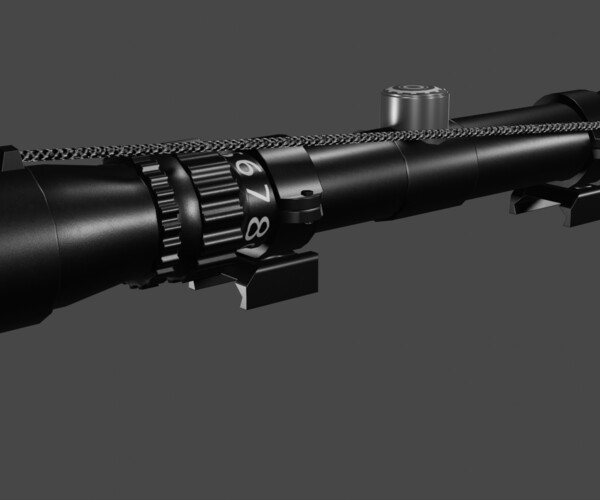 ArtStation - 8x Scope 3D Model | Game Assets