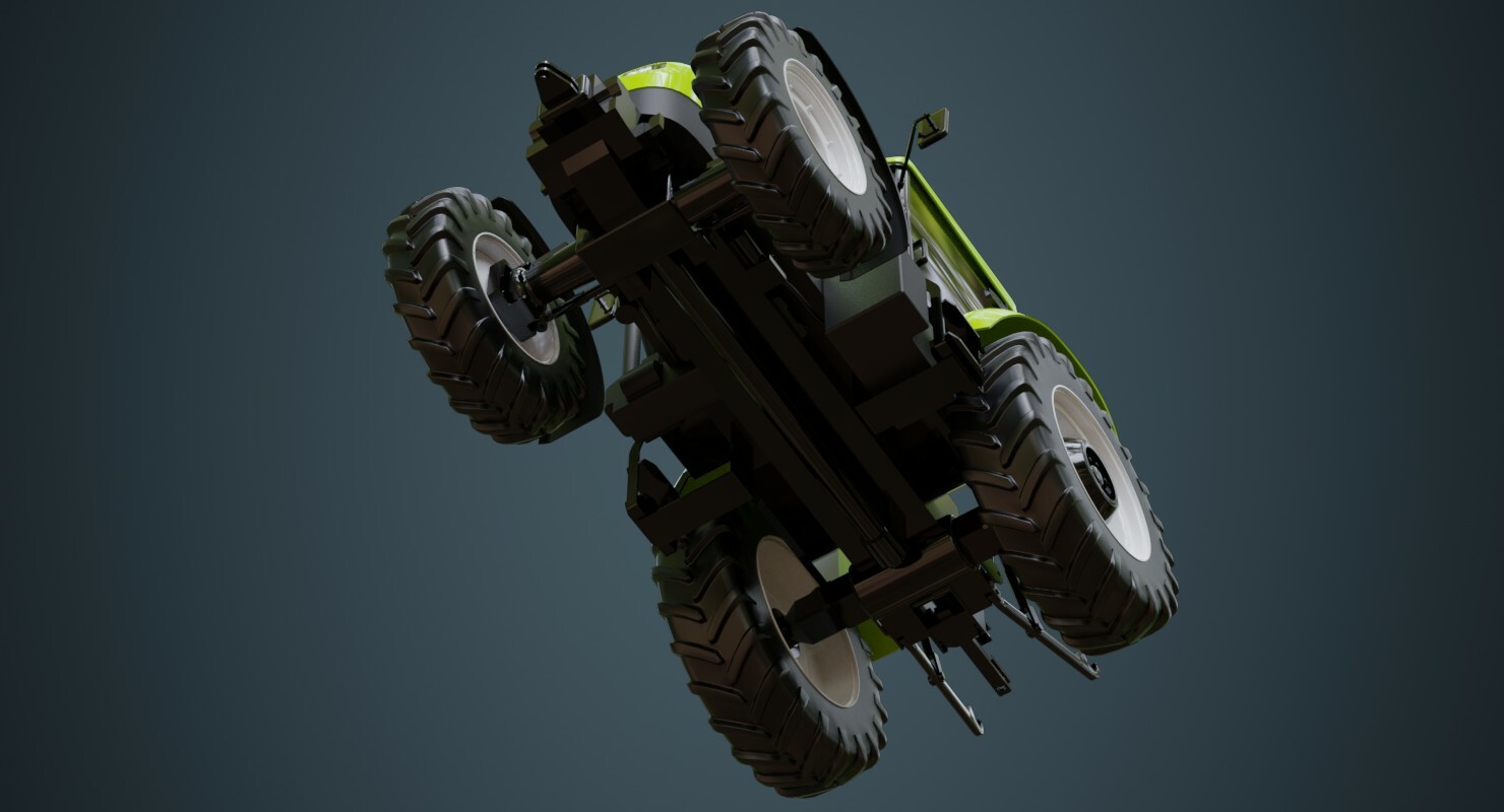 ArtStation - Tractor 1 Untextured | Resources