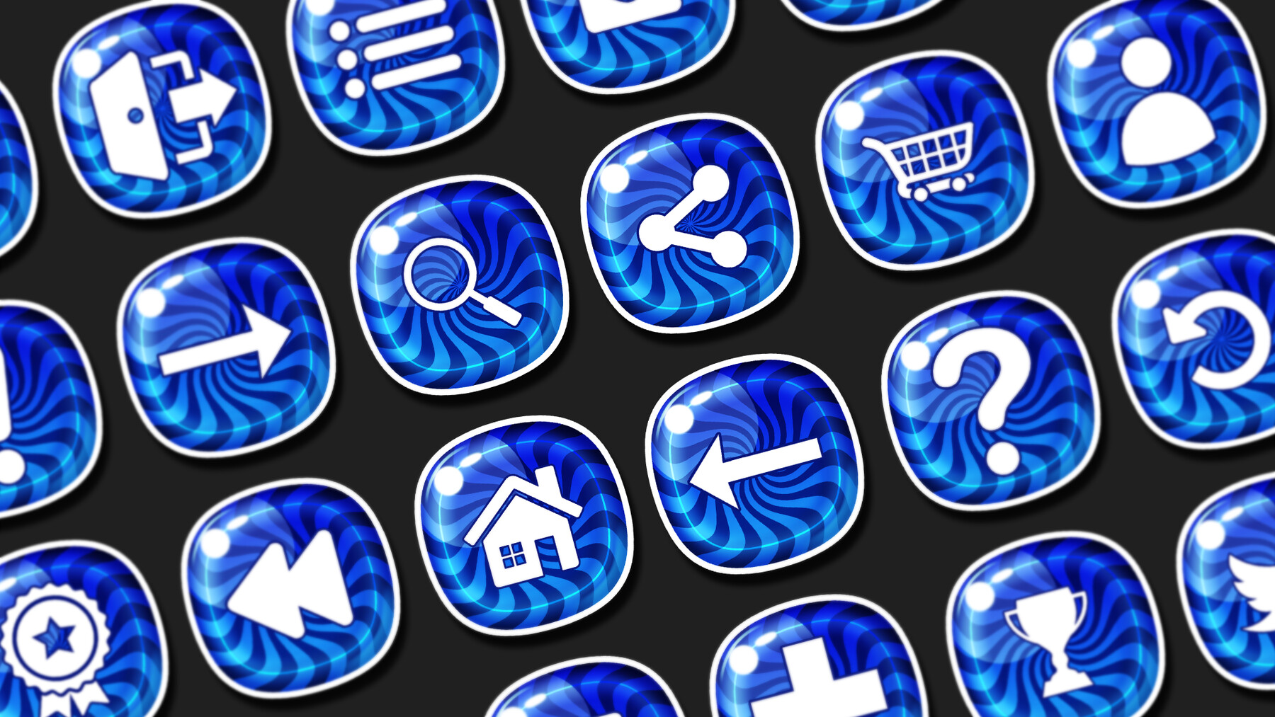 ArtStation - Candy UI Button #1 | Game Assets