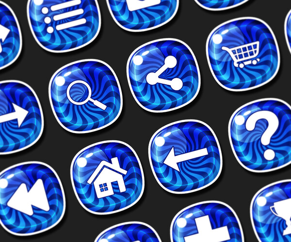 ArtStation - Candy UI Button #1 | Game Assets