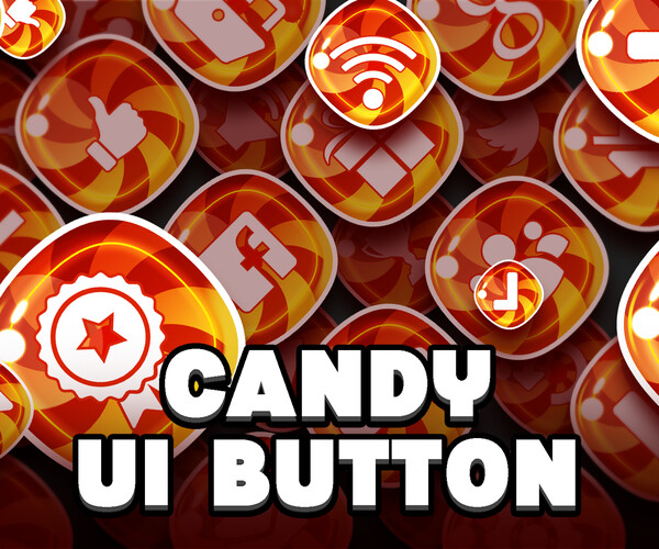 ArtStation - Candy UI Button #2 | Game Assets