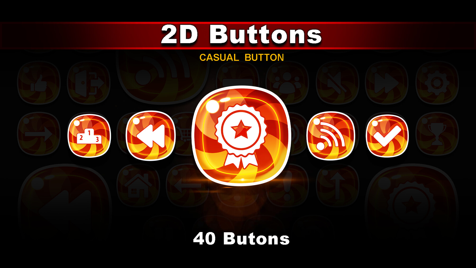 ArtStation - Candy UI Button #2 | Game Assets