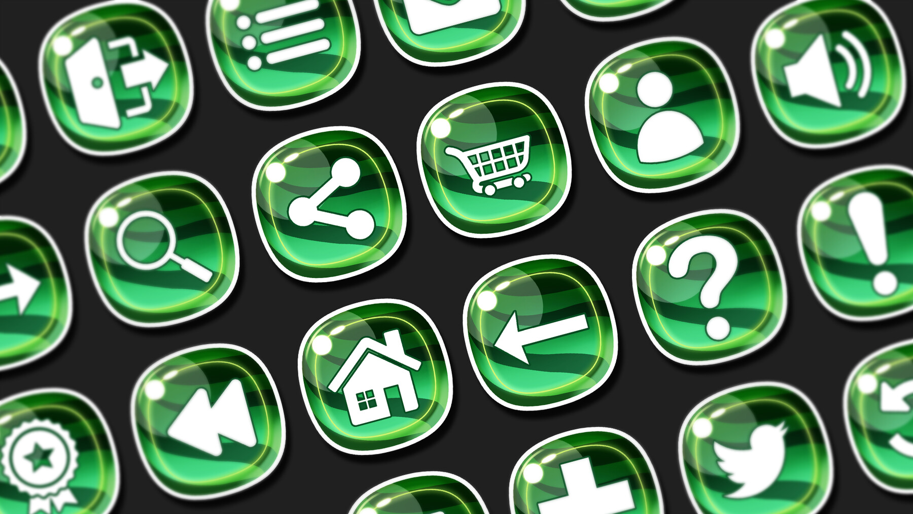 ArtStation - Candy UI Button #3 | Game Assets