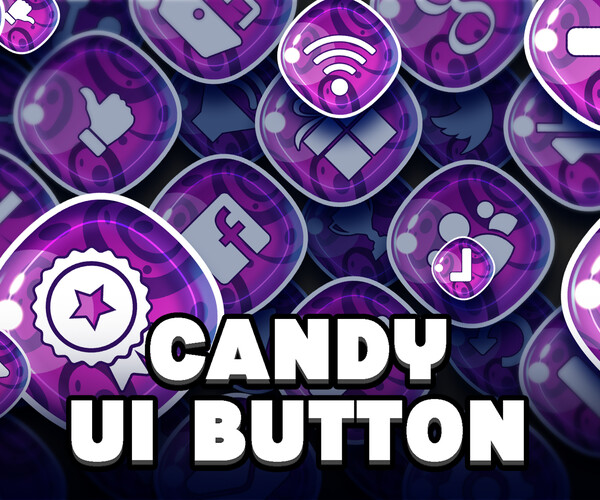 ArtStation - Candy UI Button #4 | Game Assets