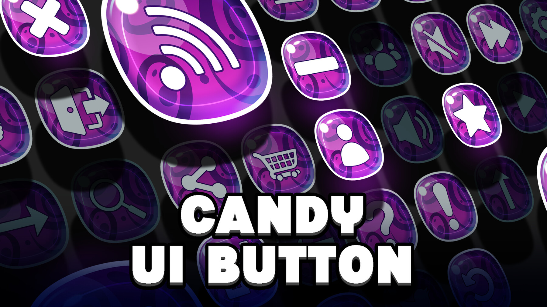 ArtStation - Candy UI Button #4 | Game Assets