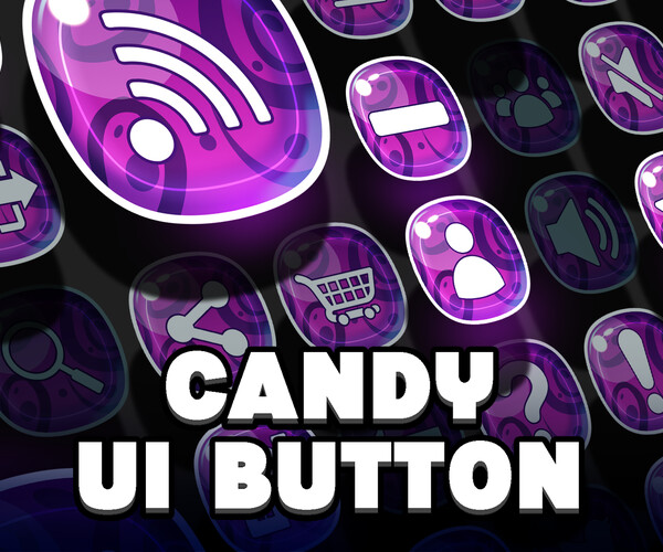 ArtStation - Candy UI Button #4 | Game Assets