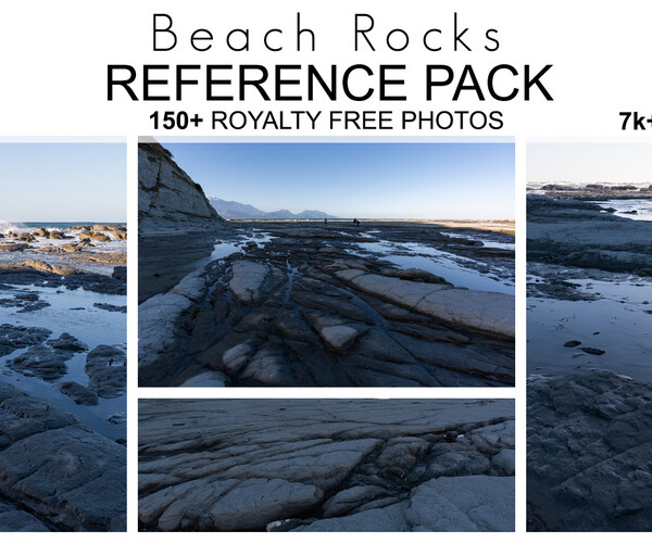 ArtStation - Reference Pack - Beach Rocks - 150+ Royalty Free Photos ...