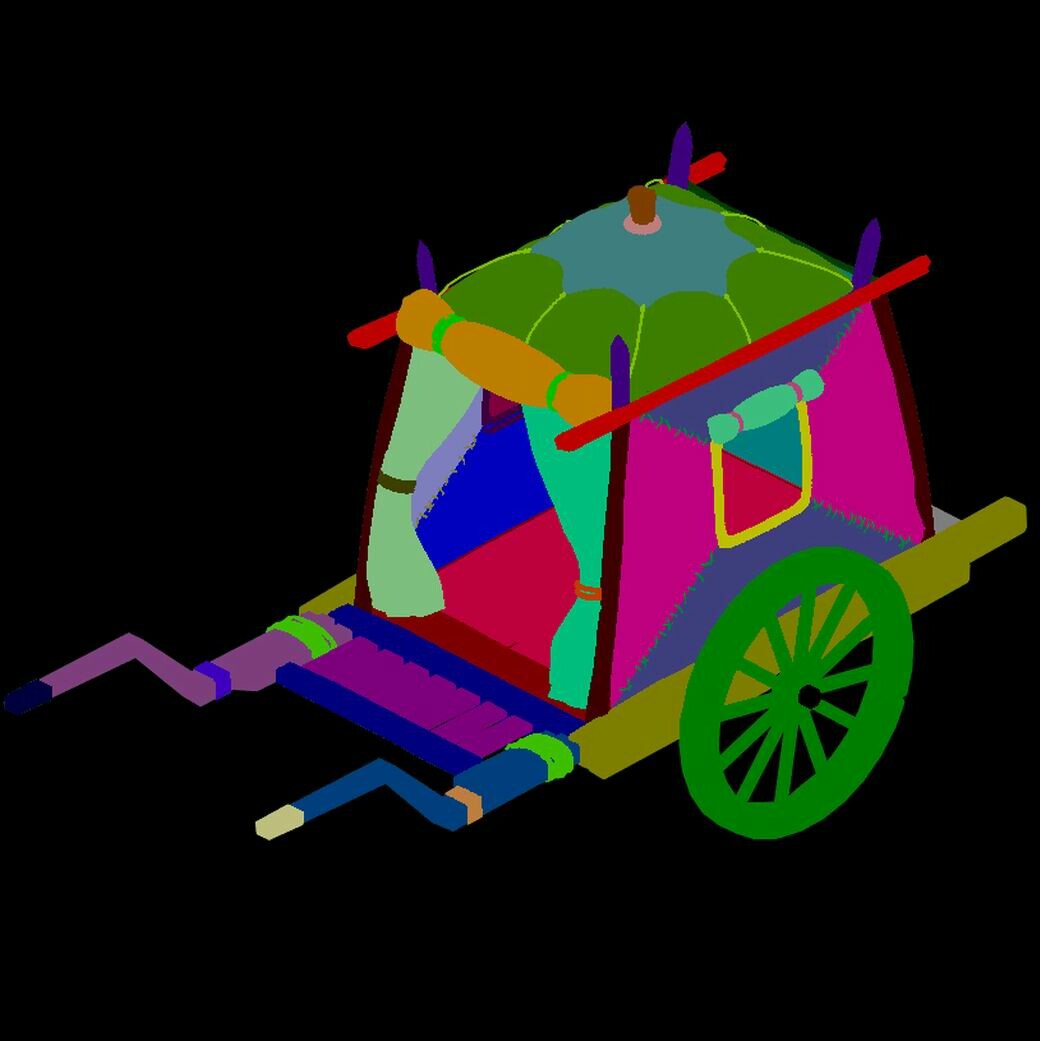 ArtStation - Prairie Traffic - Trolley 01 | Game Assets