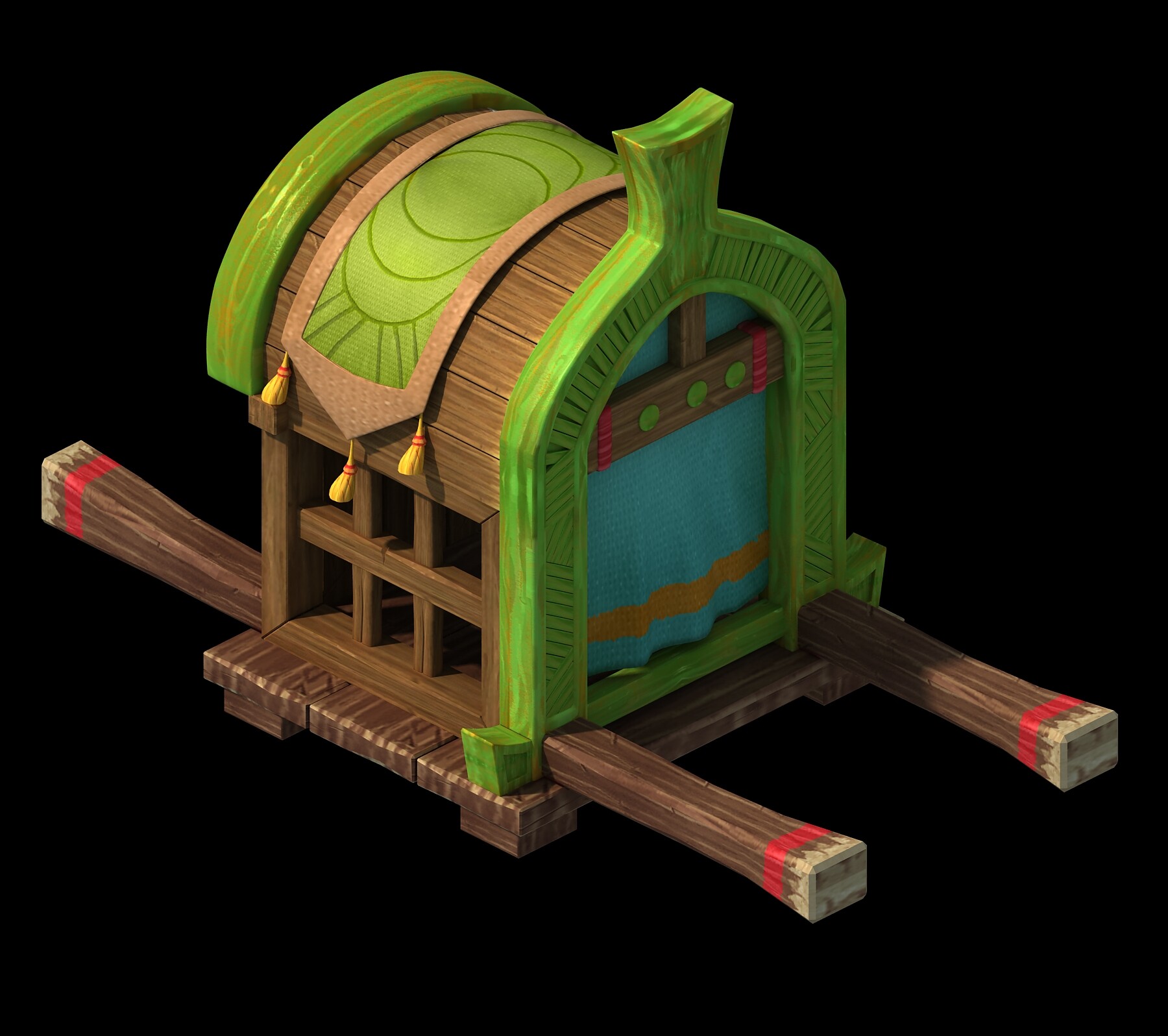 ArtStation - City - Sedan Chair | Game Assets